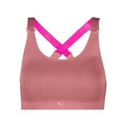 Bustier Puma "Puma WOMEN 3D KNIT SPORT TOP", Damen, Gr. L, N-Gr, dusty pink, Single Jersey, Obermaterial: 89% Polyamid, 11% Elasthan, BHs Bustier, wendbare und verstellbare Tr&auml;ger f&uuml;r einen personalisierten Look