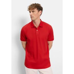 Poloshirt OLYMP "OLYMP Casual Wirk", Herren, Gr. XXL, rot, 100% Baumwolle, Shirts