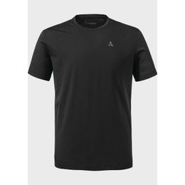 Sch&ouml;ffel Funktionsshirt SCH&Ouml;FFEL "T Shirt Hohberg M", Herren, Gr. 54, schwarz (9990, schwarz), Oberstoff: 60% Baumwolle, 40% Polyester, Rundhals, Shirts Funktionsshirt