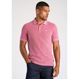Poloshirt LINDBERGH "LINDBERGH Poloshirt", Herren, Gr. 4XL, dk pink, Obermaterial: 50% Baumwolle, 50% Polyester, l&auml;ssig geschnitten, Shirts