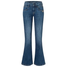 Bootcut-Jeans Gang "94MEDINA BOOTCUT", Damen, Gr. 34, L&auml;nge 32, vintage blau, Denim/Jeans, Obermaterial: 98% Baumwolle, 2% Elasthan, ausgestellt lang, Jeans