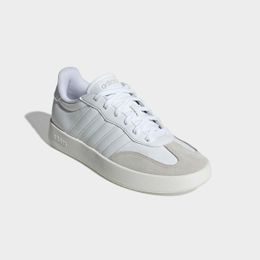 Sneaker adidas Sportswear "BARREDA", Herren, Gr. 38,5, wei&szlig; (cloud wei&szlig;, cloud wei&szlig;, grau one), Leder, Synthetik, Schuhe Sneaker, inspiriert vom Design des adidas Handball Spezial