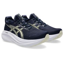 Laufschuh asics "GEL-NIMBUS 27", Herren, Gr. 44,5, midnight, vanilla, Textil, Schuhe Laufschuh