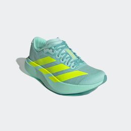 Laufschuh adidas Performance "ADIZERO EVO SL", Damen, Gr. 39, semi flash aqua, lucid lemon, mint ton, Synthetik, Textil, Schuhe Laufschuh, angelehnt an das Design vom Adios Pro Evo