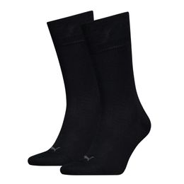 Socken Puma "Puma MEN CLASSIC PIQUEE SOCK", Damen, Gr. 43-46, schwarz, Baumwollmischung, normal, Socken Socken, mit komfortablem Bund