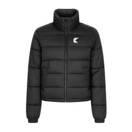 Winterjacke Karl Kani "Karl Kani OG Essential Puffer Jacket", Damen, Gr. L, schwarz, 100% Polyamid, normal, hoch geschlossener Ausschnitt, Jacken Winterjacke