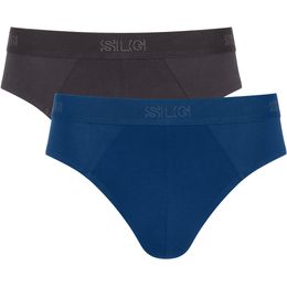 Slip Sloggi "SLG Base Brief C2P", Herren, Gr. M, schwarz (schwarz combination), Single Jersey, Obermaterial: 95% Baumwolle, 5% Elasthan, Unterhosen Slip, weiches und edles Material