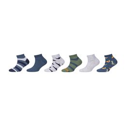 Sneakersocken s.Oliver, M&auml;dchen, Gr. 27-30, bunt, Baumwollmischung, gemustert, elastisch, Socken Sneakersocken, div. Muster, Multipack