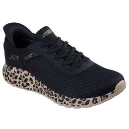 Skechers Damen Sneaker "BOBS SQUAD CHAOS-DAILY PROWL", Gr. 40schwarz, leo, Textil, Schuhe, Slip on Sneaker, Freizeitsneaker mit No Tie Fit zum
