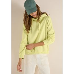 Kapuzensweatshirt Cecil, Damen, Gr. M (40), iced gelb, Sweatware, Obermaterial: 100% Baumwolle. Futter: 100% Baumwolle, unifarben, l&auml;ssig geschnitten h&uuml;ftbedeckend, Rundhals, B&uuml;ndchen, Sweatshirts, mit Kordel
