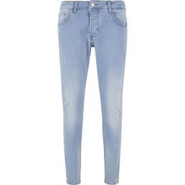 Bequeme Jeans 2Y Premium "2Y Premium Herren 2Y Skinny Fit Jeans", Herren, Gr. 33, Normalgr&ouml;&szlig;en, blau, 97% Baumwolle, 3% Elasthan, unifarben, Jeans