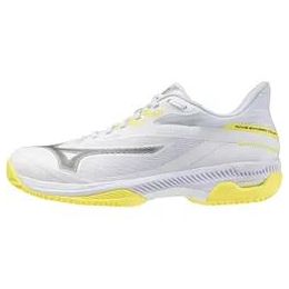 Mizuno Wace Exceed Court Padelschuhe Damen 44 - white/black sand/lemon tonic 38.5