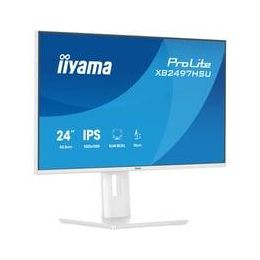 iiyama ProLite XB2497HSU-W1, LED-Monitor 60.5 cm (23.8 Zoll), wei&szlig; (matt), FullHD, IPS, HDMI, DP, USB-Hub, erg. Standfu&szlig;, 120Hz Panel
