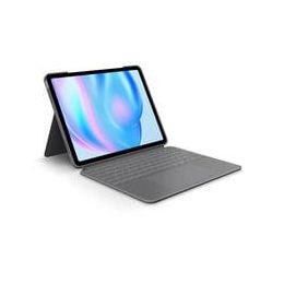Logitech Combo Touch, Tastatur grau, DE-Layout, Scherenmechanik, f&uuml;r iPad Air 13" (M2 und M3)