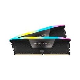 Corsair DIMM 48 GB DDR5-6000 (2x 24 GB) Dual-Kit, Arbeitsspeicher schwarz, CMH48GX5M2E6000C36, Vengeance RGB, INTEL XMP