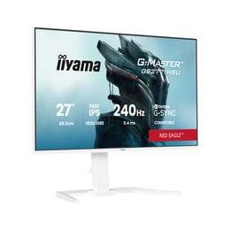 iiyama G-MASTER GB2771HSU-W1, Gaming-Monitor 68.6 cm (27 Zoll), wei&szlig; (matt), FullHD, Fast-IPS, HDMI, DP, G-Sync komp., USB-Hub, 240Hz Panel