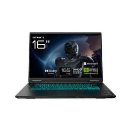Gigabyte GAMING A16 3VHK3DE894SH, Gaming-Notebook schwarz, AMD Ryzen 7 260, NVIDIA GeForce RTX 5060, 16 GB DDR5, 1 TB (1 TB SSD), Windows 11 Home