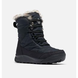 Snowboots Columbia "MINX&trade; SHORTY IV", Damen, Gr. 40, schwarz (schwarz, titanium ii), Textil, Schuhe Snowboots, gef&uuml;ttert