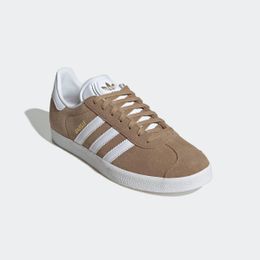 Sneaker adidas originals "GAZELLE", Herren, Gr. 36, wei&szlig; (supplier colour, cloud wei&szlig;, gold metallic), Leder, Synthetik, Schuhe Sneaker