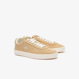 Sneaker Lacoste "BASESHOT 124 2 SFA", Damen, Gr. 38, lt brw, off wht, Leder, Schuhe Sneaker
