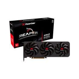 Powercolor Radeon RX 9070 Reaper 16GB, Grafikkarte schwarz, RDNA4, GDDR6, 3x DisplayPort, 1x HDMI 2.1