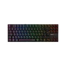 XTRFY MX 8.2 Pro TMR Wireless, Gaming-Tastatur schwarz, DE-Layout, Cherry MK Crystal