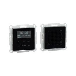 Merten Digital Audio Broadcasting Plus Radio Set mit Bluetooth und Lautsprecher MEG4375-0303 schwarz, Retail