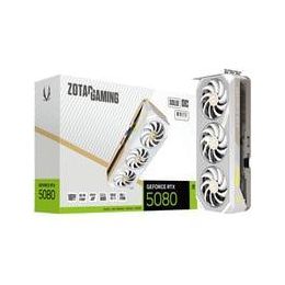 Zotac GeForce RTX 5080 SOLID OC White Edition, Grafikkarte DLSS 4, 3x DisplayPort, 1x HDMI 2.1