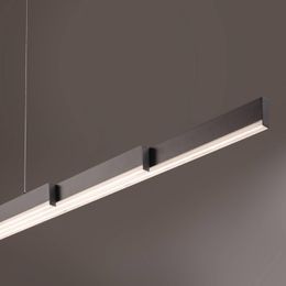 Fischer und Honsel LED-H&auml;ngeleuchte Vayana, grau, L&auml;nge 189 cm, CCT Touchdimmer