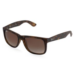 Ray-Ban RB4165 | Herren-Sonnenbrille | Fassung: Vollrand, Quadratisch, Kunststoff, Havanna Hell | Glasfarbe: Braun Verlaufend