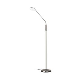 Fischer und Honsel LED-Stehlampe Sorento nickel, H&ouml;he 138 cm, CCT, Touchdimmer