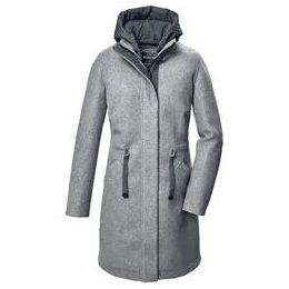 Parka "GW 46 WMN PRK", Damen, Gr. 40, blau (navy), Oberseite: 100% Polyester;R&uuml;ckseite: 100% Polyester;Obermaterial 2: 100% Polyester;Futter: 100% Polyester;F&uuml;llung: 100% Polyester, G.I.G.A. DX BY KILLTEC, Jacken Parka, Vielseitiger Damen Parka, 2-Wege-Rei&szlig;verschluss, abnehmbare Kapuze