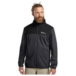 Softshelljacke Jack Wolfskin "FELDBERG HOODY M", Herren, Gr. XL (54/56), grau (phantom), Obermaterial: 100% Polyester. Futter: 100% Polyester, Jacken Softshelljacke