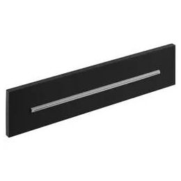 Herzbach Deep Black Schwall-Wandauslauf 23.696000.1.12 schwarz matt, f&uuml;r Unterputzmontage, 346 x 80 mm