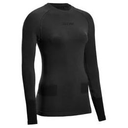 CEP Merino Baselayer langarm Ski Funktionsshirt Damen 301 - black L
