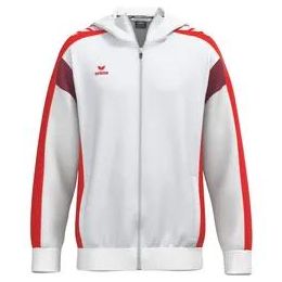 Erima Celebrate 125 Trainingsjacke mit Kapuze Herren wei&szlig;/rot 3XL