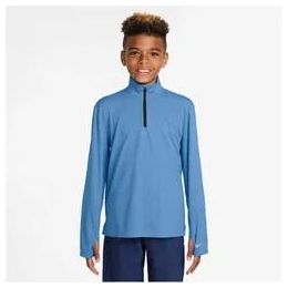 Nike Multi Dri-FIT UV 1/2-Zip Langarmshirt Jungen 489 - blue beyond/reflective silv L (147-158 cm)
