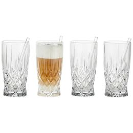 Nachtmann Latte-Macchiato-Gl&auml;ser Nachtmann, Glas, 8-teilig, 350 ml, 7.5x14.6x7.5 cm, Made in Germany, mit Strohhalm, Kaffee & Tee, Tassen, Latte Macchiato Gl&auml;ser