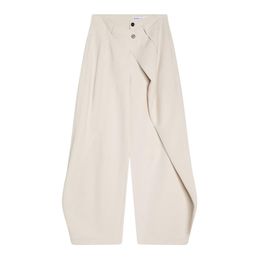 Bershka Pleat-Front Pants female Beige size 42