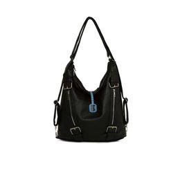 Bagmori Schultertasche Damen Gr&ouml;&szlig;e One Size schwarz