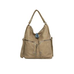 Bagmori Schultertasche Damen Gr&ouml;&szlig;e One Size dunkelbeige