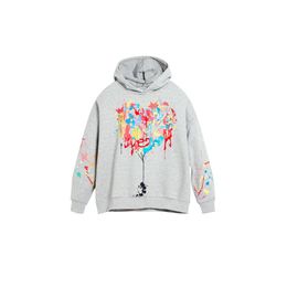 Desigual Sweatshirt 'Mickey Mouse ' Damen Gr&ouml;&szlig;e L hellgrau / mischfarben