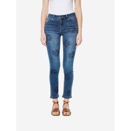 Koroshi Jeans Damen Gr&ouml;&szlig;e 30/31 dunkelblau