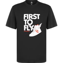 Converse Shirt 'First to Fly' Herren Gr&ouml;&szlig;e M mischfarben / schwarz