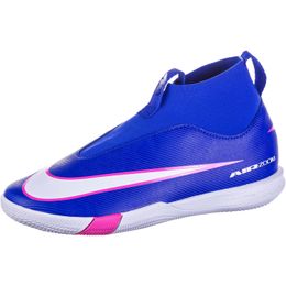 Nike JR ZOOM SUPERFLY 10 ACADEMY IC Fu&szlig;ballschuhe Kinder - Gr&ouml;&szlig;e 37 1/2 - blau