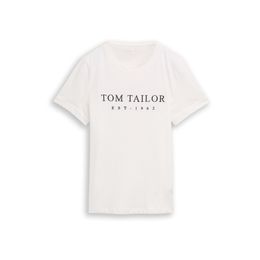 Tom Tailor T-Shirt Damen Gr&ouml;&szlig;e L marine / offwhite