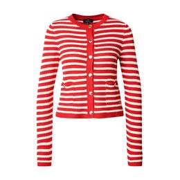 monari Strickjacke Damen Gr&ouml;&szlig;e XXL rot / wei&szlig;