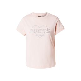 Guess T-Shirt 'NARCISO' Damen Gr&ouml;&szlig;e XL pastellpink / silber