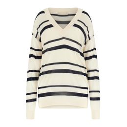 Guess Pullover 'SUMMER' Damen Gr&ouml;&szlig;e M creme / schwarz