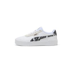 Puma Sneaker 'Carina 3.0 Snake Chic' Damen Gr&ouml;&szlig;e 40.5 creme / gold / schwarz / wei&szlig;